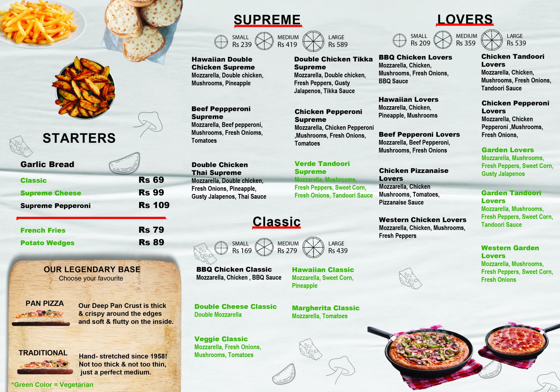 OUR MENU – Pizza Hut